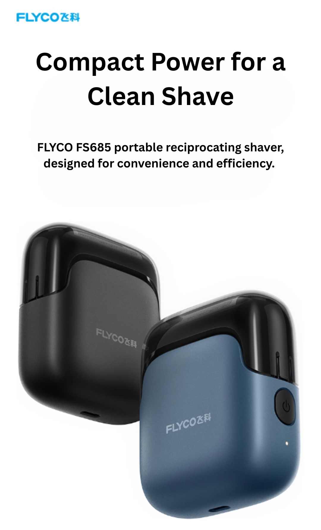 FLYCO Reciprocating Portable Shaver FS685 飞科往复式便携剃须刀 | CuteHart
