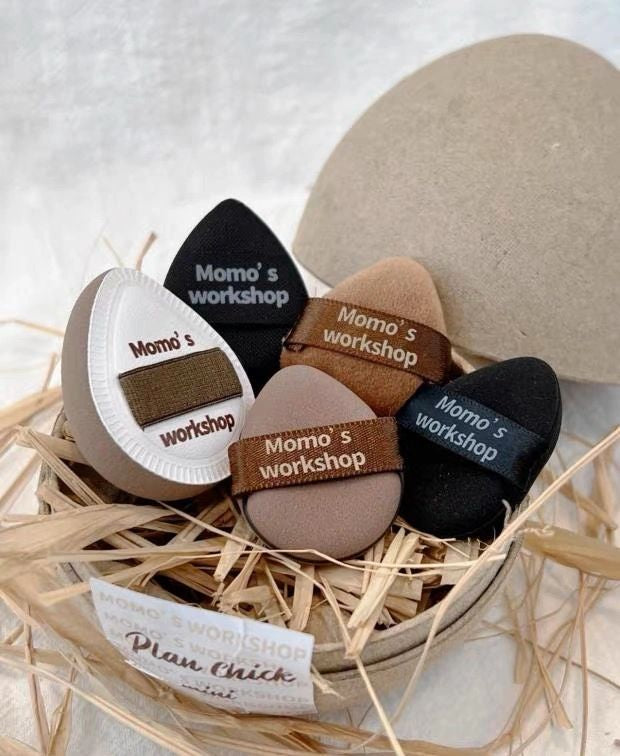 Momo's Workshop Mini Makeup Puff 1 Box 毛吉吉MINI粉扑 | CuteHart