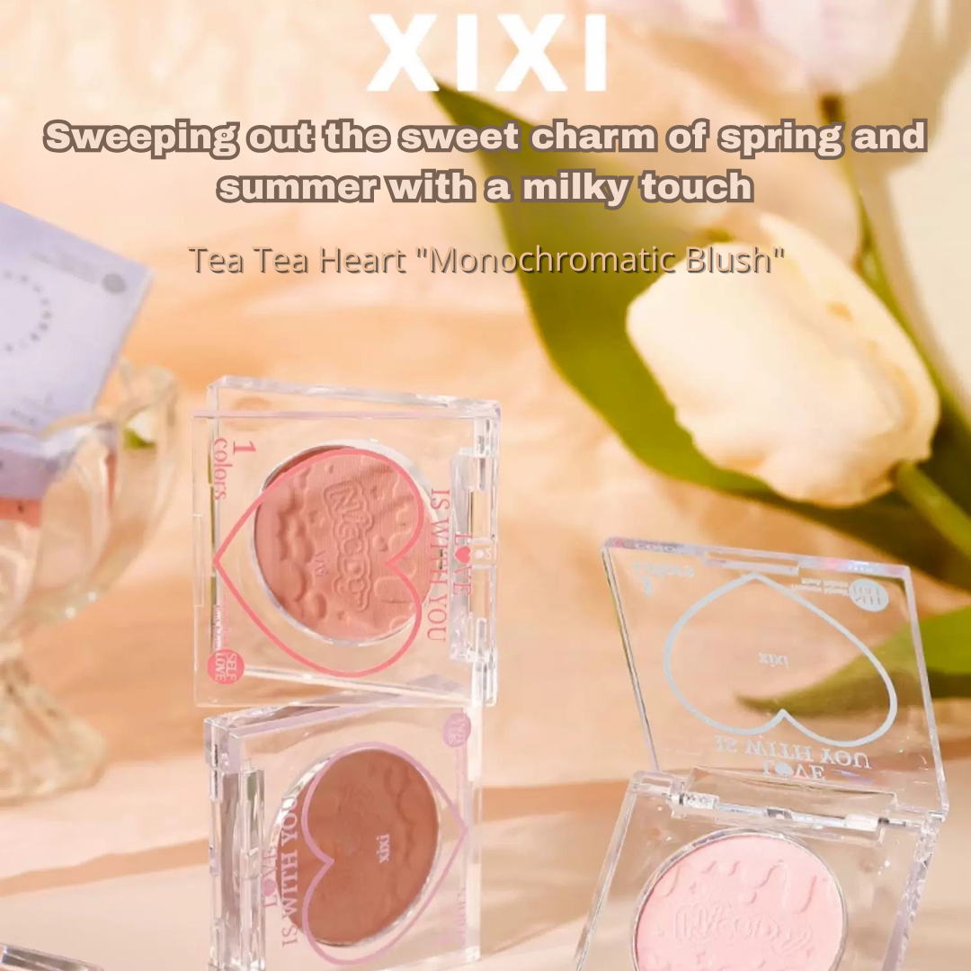 Tiktok/Douyin Hot xixi Chacha Peach Heart Single Blush 1.5g【Tiktok抖音爆款 | CuteHart