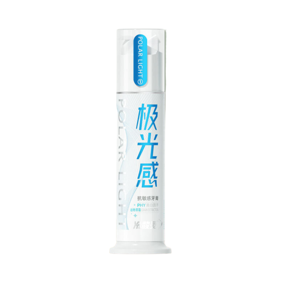 Lesening Anti-Sensitive Pump Type Fresh Breath Toothpaste 130g 冷酸灵抗敏泵型 ...
