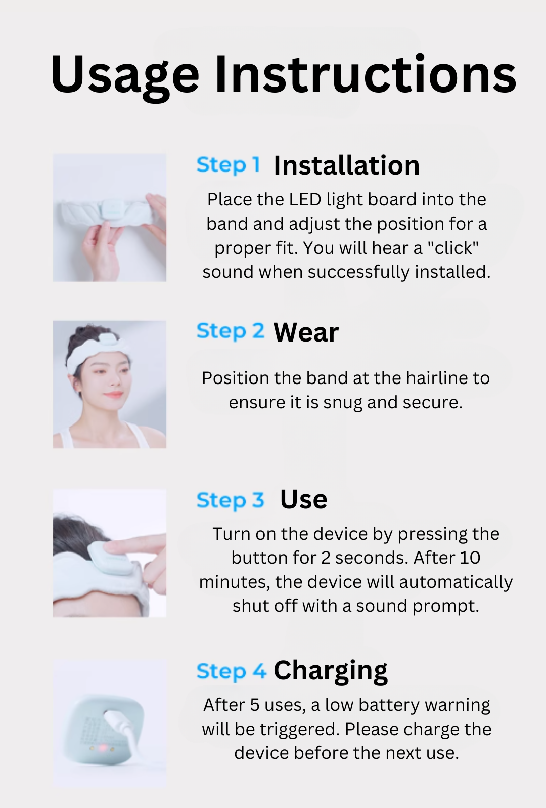 HAIRMAX Red Light Hair Growth Band HAIRMAX红光健发带 | CuteHart