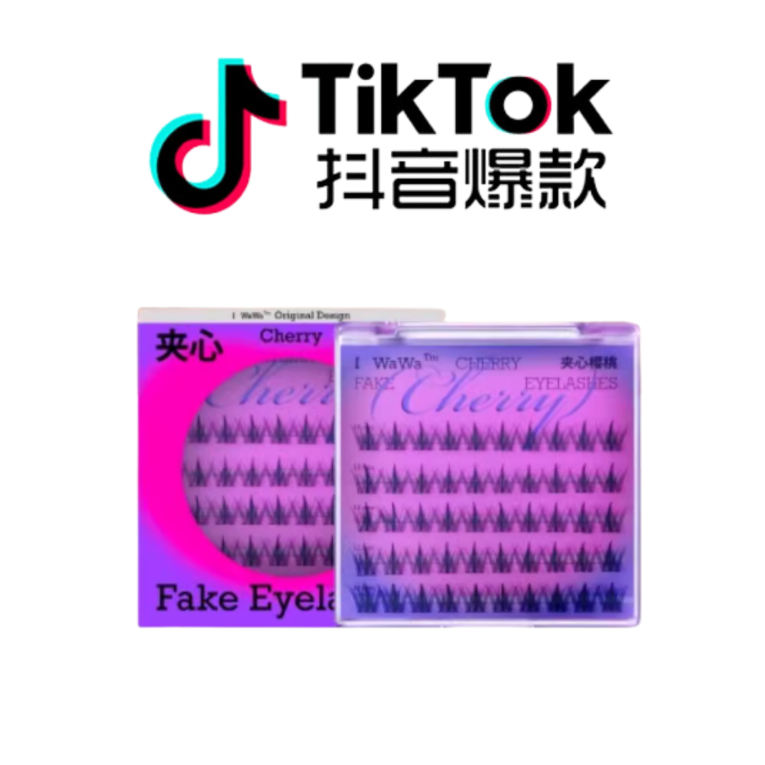 Tiktok/Douyin Hot I WaWa Sandwich Cherry False Eyelash【Tiktok抖音爆款】I Wa ...
