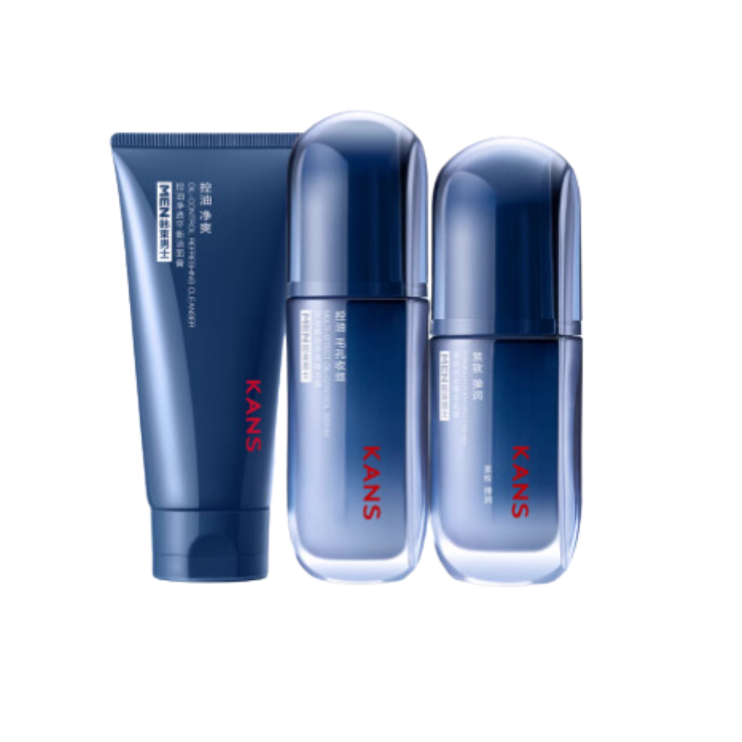 Kans Men's Oil Control & Hydration Skincare Set 韩束男士控油补水护肤品套装 | CuteHart