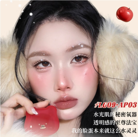 LEEMEMBER Apple Collection Hydrating Blush Balm 4g 荔萌苹果系列水光腮红膏 | CuteHart