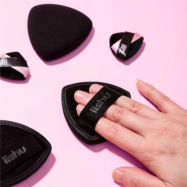 LISHU Black Pineapple Powder Puff Set 3PCS/Box 荔树黑凤梨粉扑套盒 | CuteHart