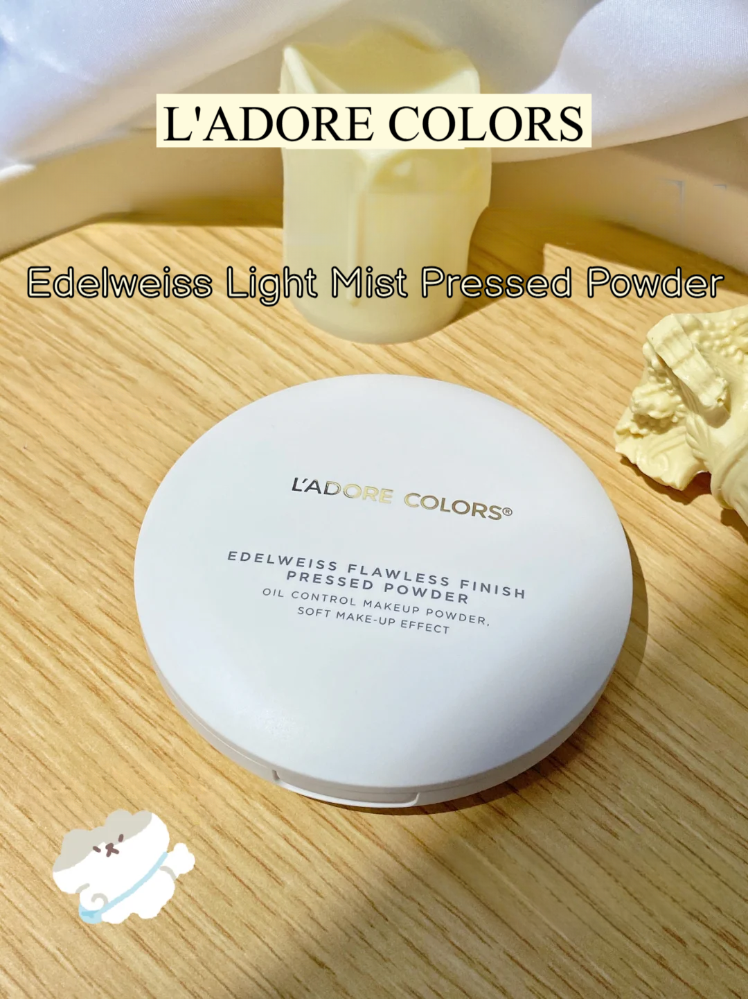 Tiktok/Douyin Hot L'ADORE COLORS Edelweiss Light Mist Pressed Powder 9 ...