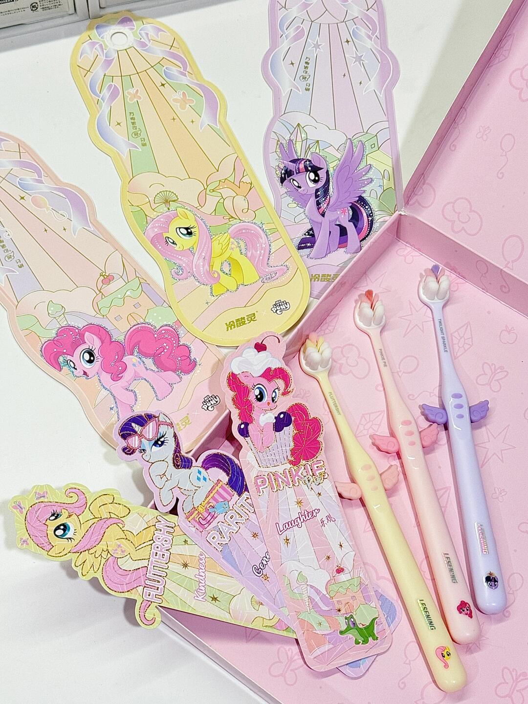 Lesening x My Little Pony Angel Wings Toothbrush 3pcs 冷酸灵小马宝莉联名天使羽翼牙刷 ...