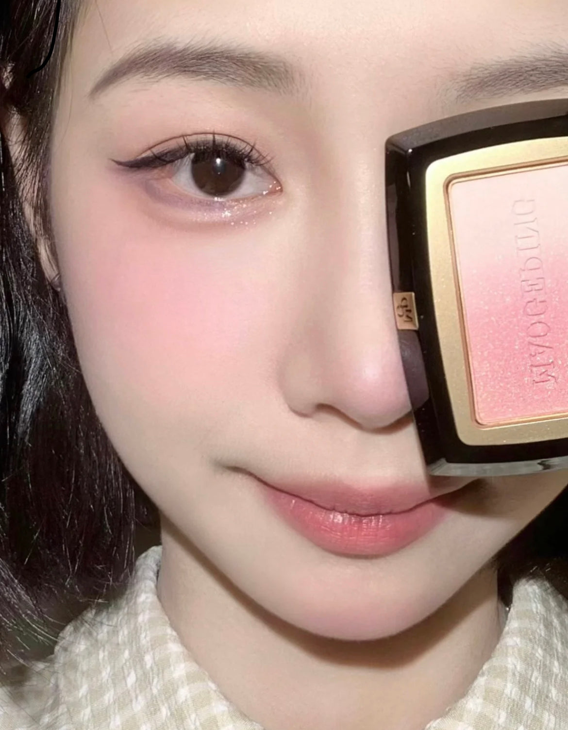 MAOGEPING Cloudy Veil Sweet Gradient Makeup Blusher 毛戈平云纱悦色渐变腮红 4g ...