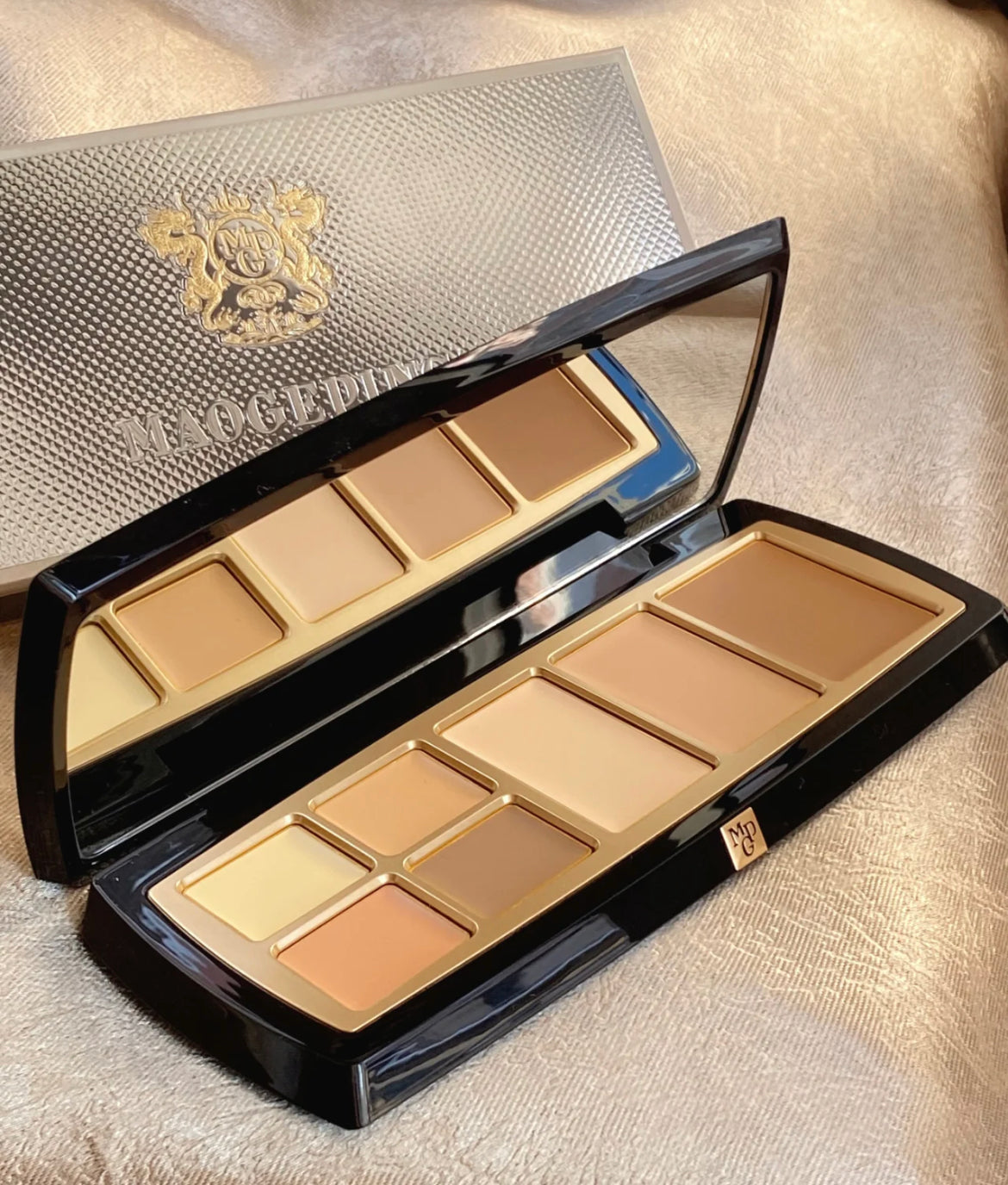 MAOGEPING Light Shadow Contour Highlighter Concealer Palette 16.5g 毛戈平 ...