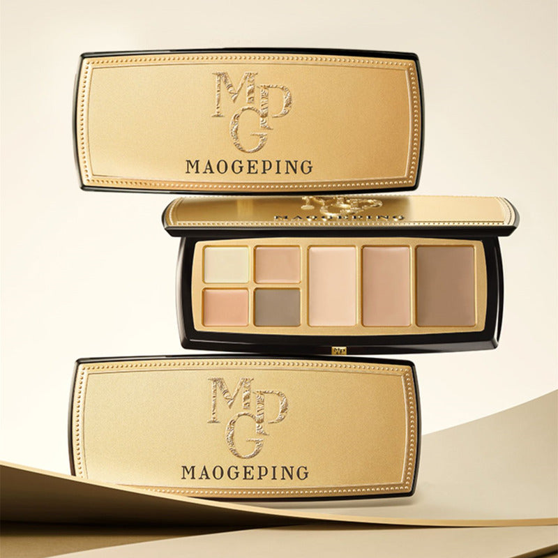 MAOGEPING Light Shadow Contour Highlighter Concealer Palette 16.5g 毛戈平 ...