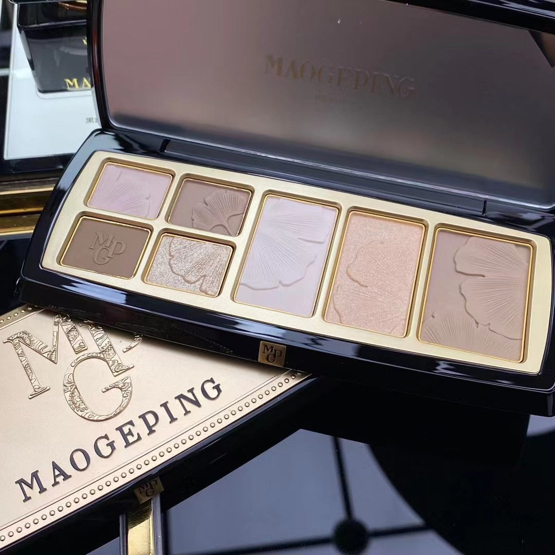 MAOGEPING Light Shadow Matte & Shimmer Contour Palette 18g 毛戈平光影轮廓修容盘 ...