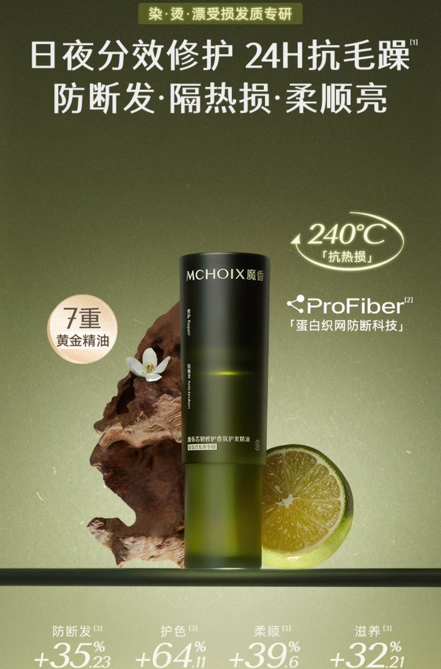 MCHOIX Density Defense Fragrance Hair Elixir Oil 50ml 魔香芯韧修护香氛护发精油 ...