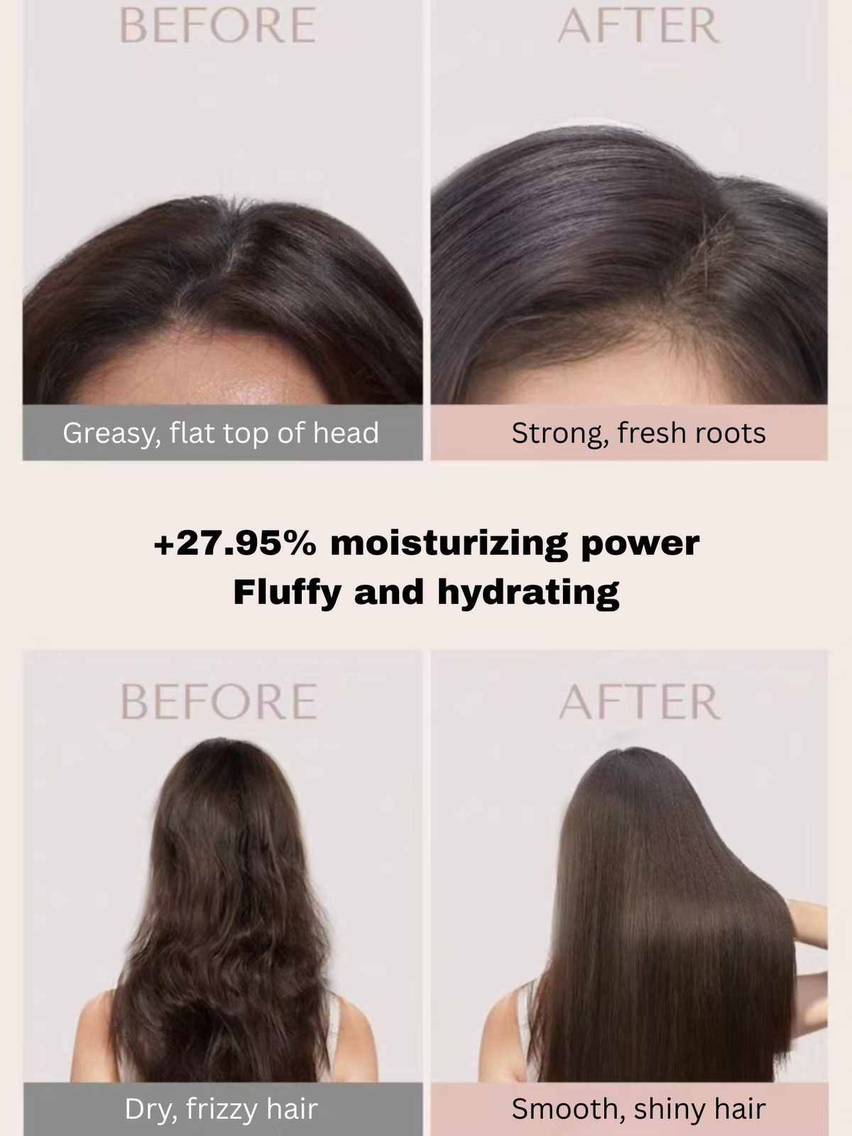 MCHOIX Water Fluffy Shampoo/Conditioner 300g/200ml 魔香花肽水光蓬松洗发露/护发素 ...