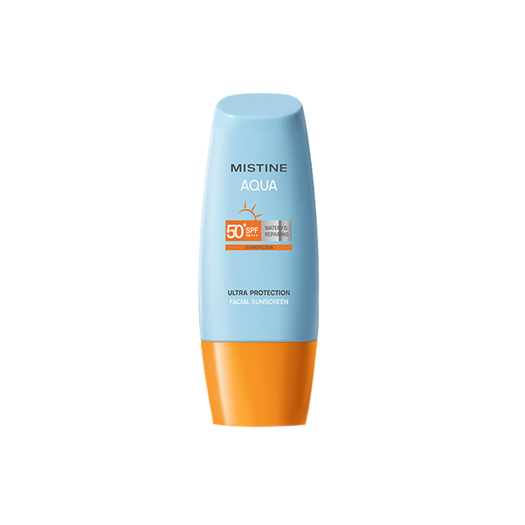 Mistine Aqua Base Ultra Protection Wattery & Repairing Facial Sunscree ...