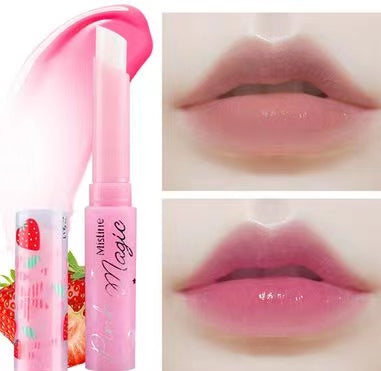 Mistine Pink Magic Lips Plus Vitamin E Lip Balm Nourishing Strawberry ...