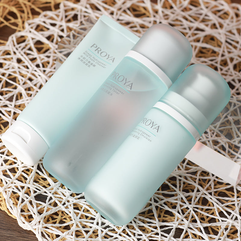 PROYA Hydropower Collection Toner Emulsion Cleanser Set 珀莱雅水动力水乳洁面套装 ...
