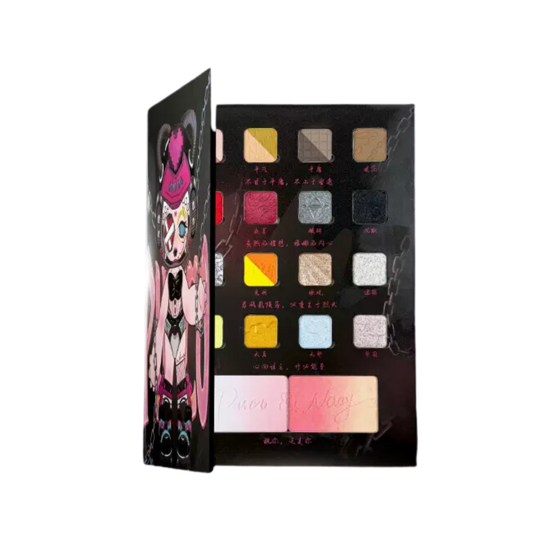 PUCO Future Vision Limited Series 18 Colors Face Palette 20.24g 噗叩未来视界 ...