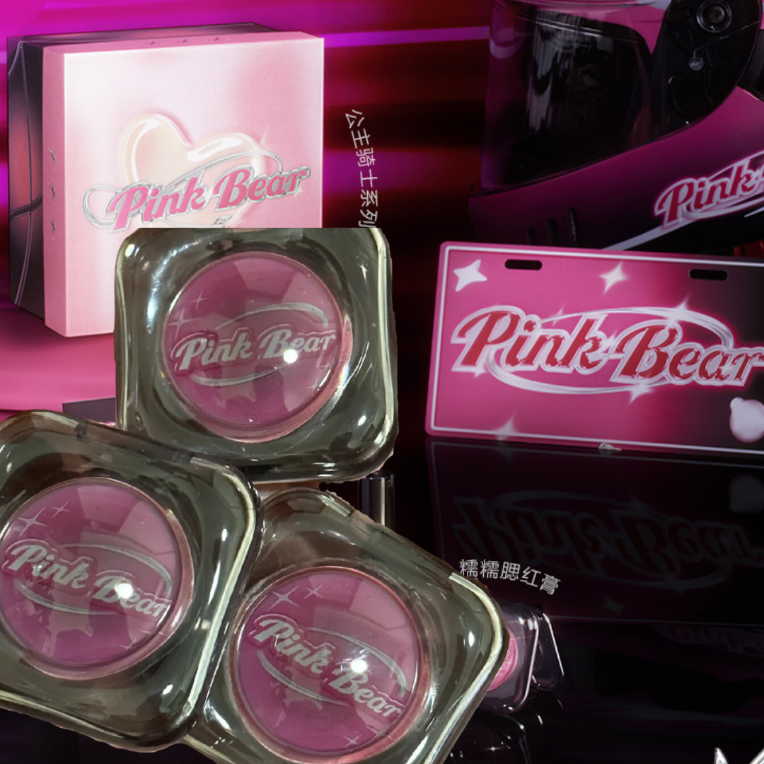 Pink Bear Princess Knight Series Pink and Black Limited Edition Blush ...