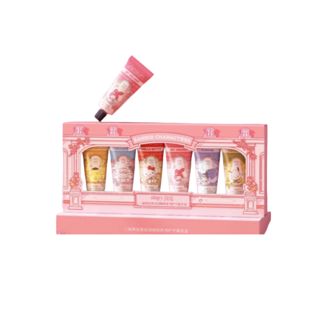 Roopy x Sanrio Sanrio Family Garden Castle Series Hand Cream Set 12g*6 ...
