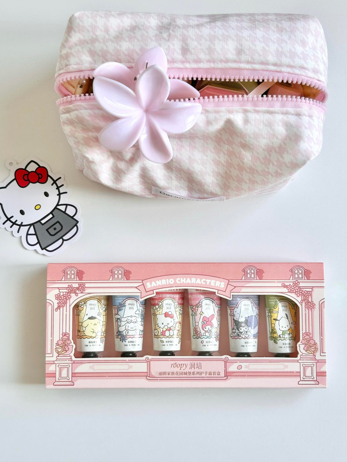 Roopy x Sanrio Sanrio Family Garden Castle Series Hand Cream Set 12g*6 ...