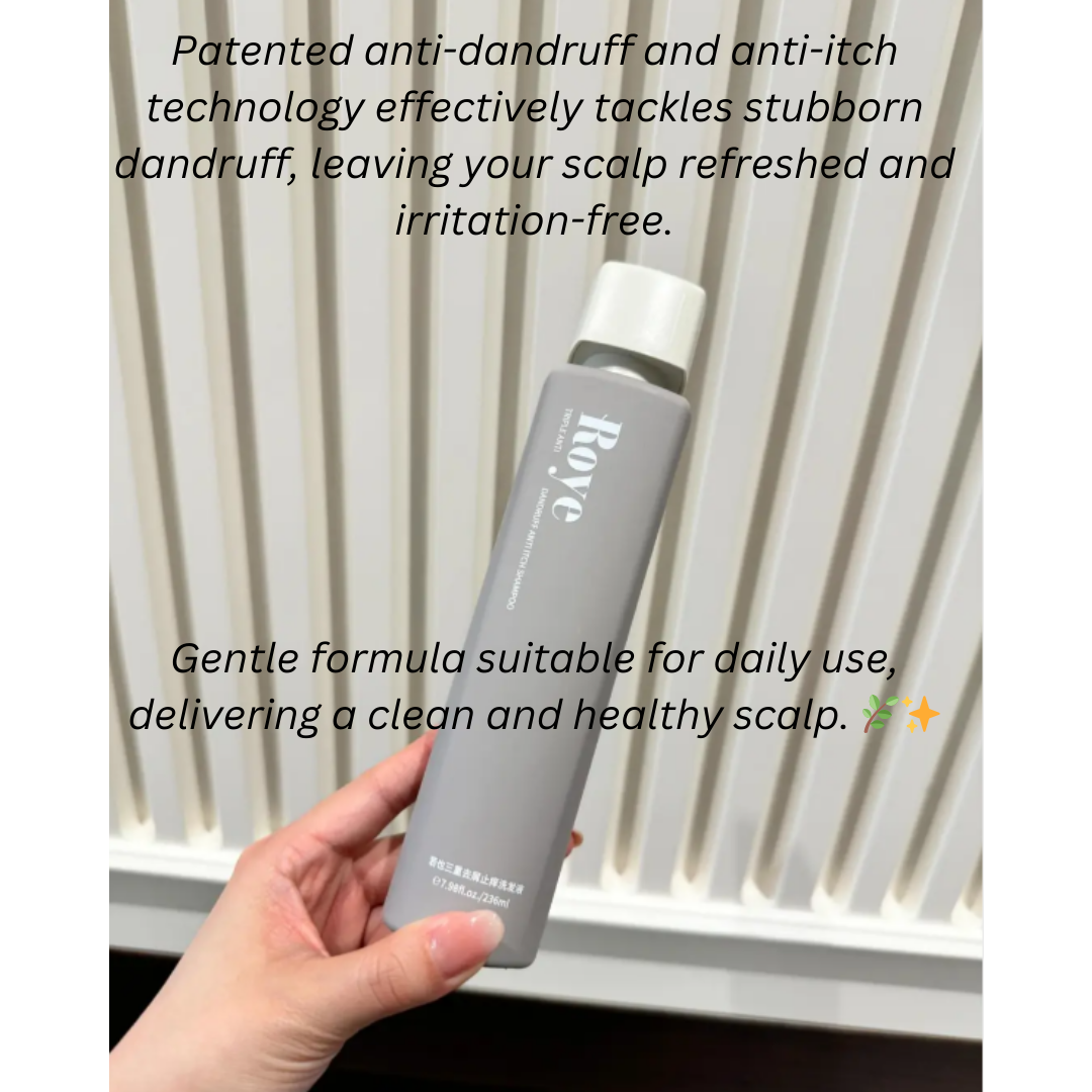 Roye Triple Anti-Dandruff & Anti-Itch Shampoo 236ml 若也三重去屑止痒洗发液 | CuteHart