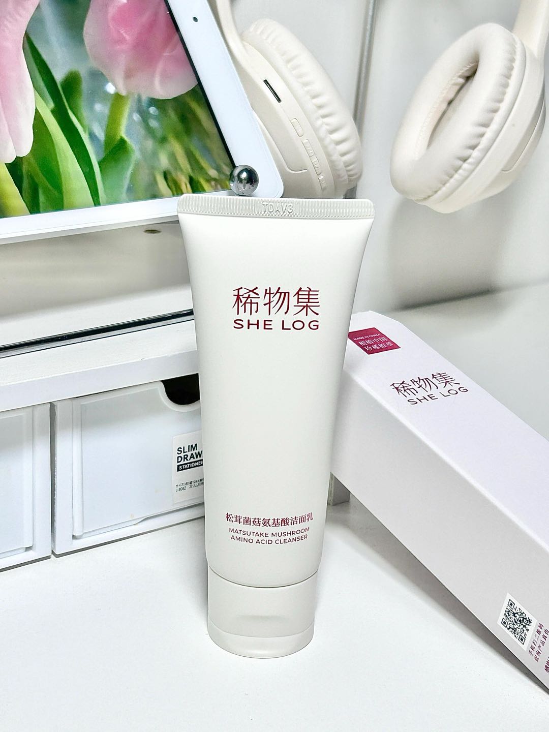 Tiktok/Douyin Hot SHE LOG Matsutake Mushroom Amino Acid Cleanser 100g ...