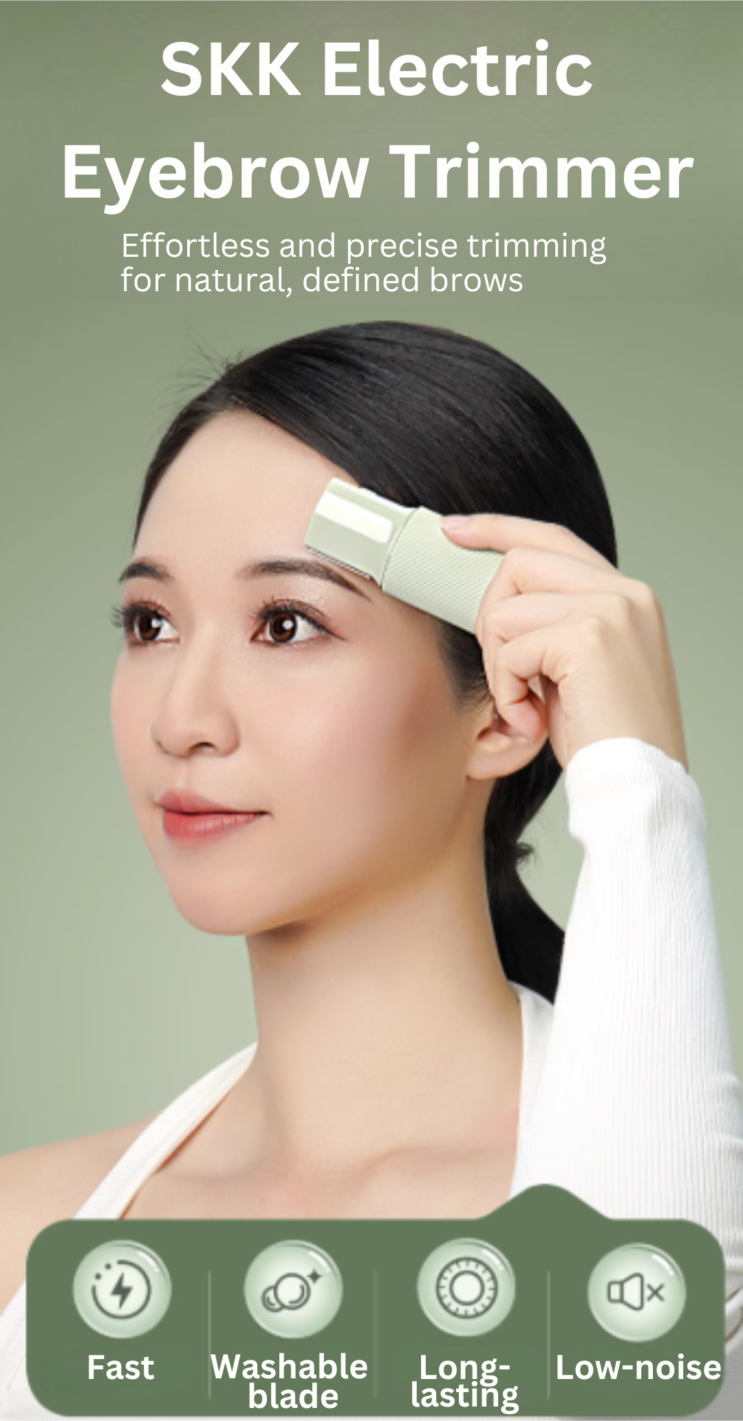 SKK Electric Eyebrow Trimmer SKK 电动修眉刀 | CuteHart