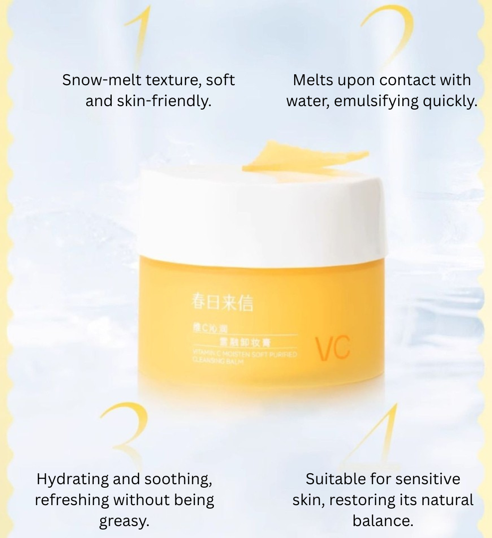 Spring Letter Vitamin C Moisten Soft Purified Cleansing Balm 100ml+3g ...