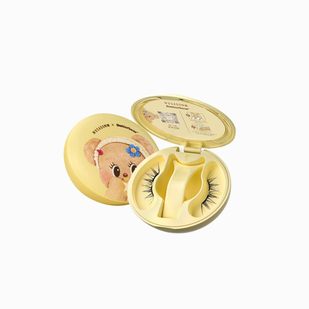 WOSADO X Butterbear Magnetic False Eyelashes 悦瞳黄油小熊联名款磁吸假睫毛 | CuteHart