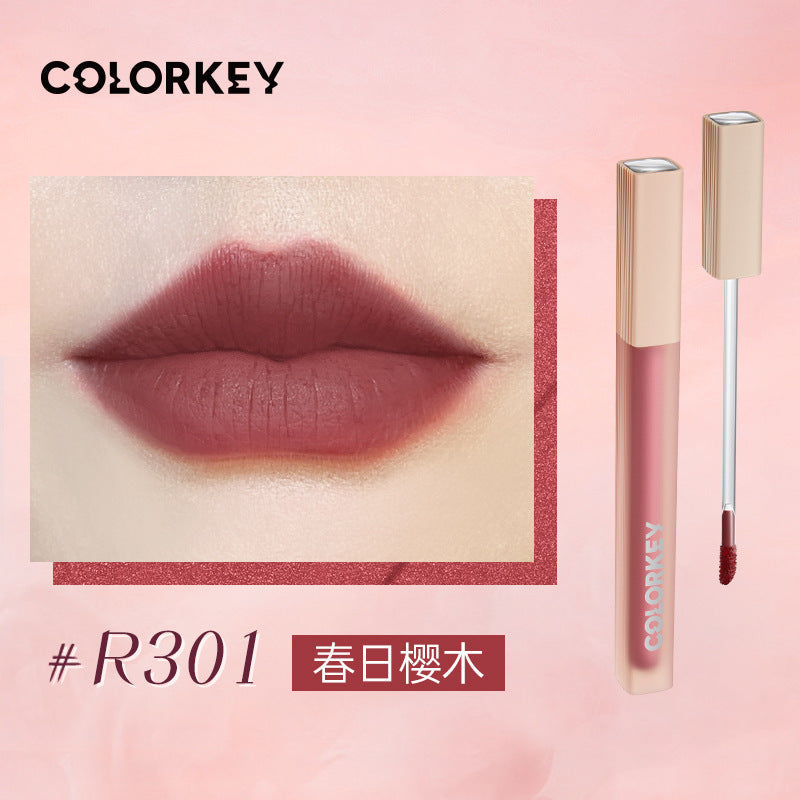 Colorkey Matte Liquid Lipgloss Non-Stick Lipcream Velvet 1.8g 珂拉琪水雾唇镜面 ...