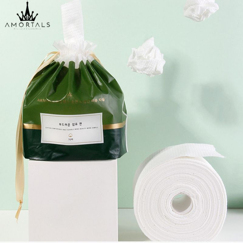 Amortals Disposable Towel Face Cleaning Makeup Remover Towel Cotton 尔木 ...