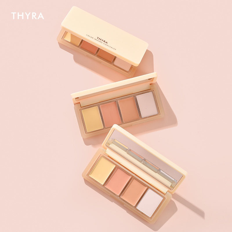 Thyra Concealer Pan Tanya Four-color Combination Concealer Pan Tear tr ...